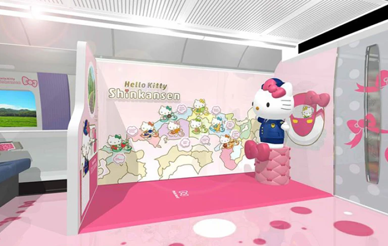 Kereta Shinkansen Hello Kitty Osakaâ Fukuoka Mulai Beroperasi 30 Juni 2018